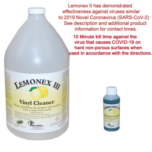 Lemonex III Vinyl Cleaner - 1 Gallon | Full Circle Padding