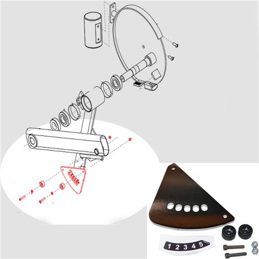 Pop Pin Plate with Decal, Screws, Bumpers and Locknuts | Full Circle ...