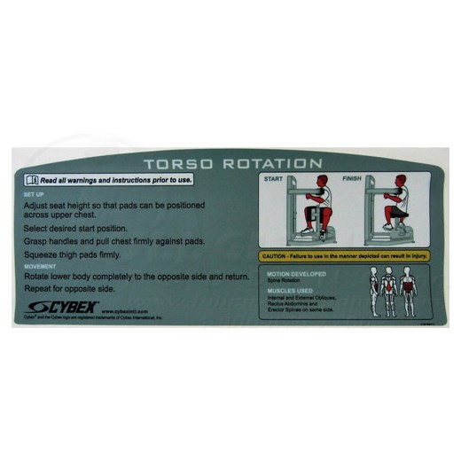 VR3 Torso Rotation Placard Decal | Full Circle Padding