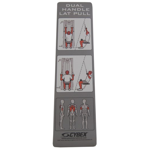 Dual Handle Lat Pull Placard | Full Circle Padding