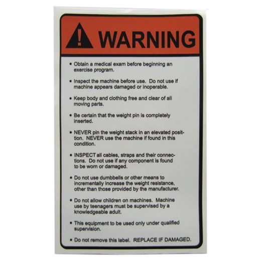 Ten Point Warning Decal | Full Circle Padding