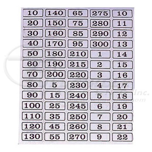 Weight Stack Sticker Set FW163 | Full Circle Padding