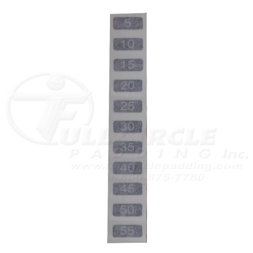 Weight Stack Decal 5-150 lbs FW183 | Full Circle Padding