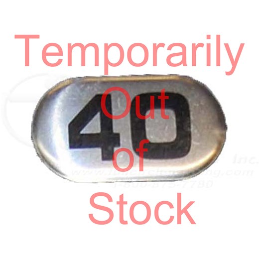 Silver Padded Dumbbell Sticker-40lb | Full Circle Padding