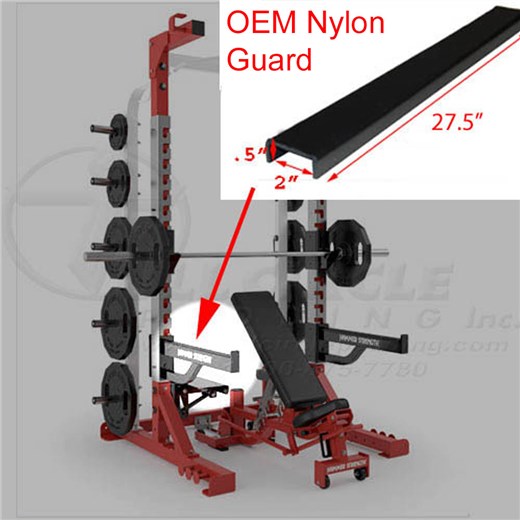 U-Shaped Nylon Frame Guard with Double Sided Tape .5" + 2" + .5" x 27.5 ...