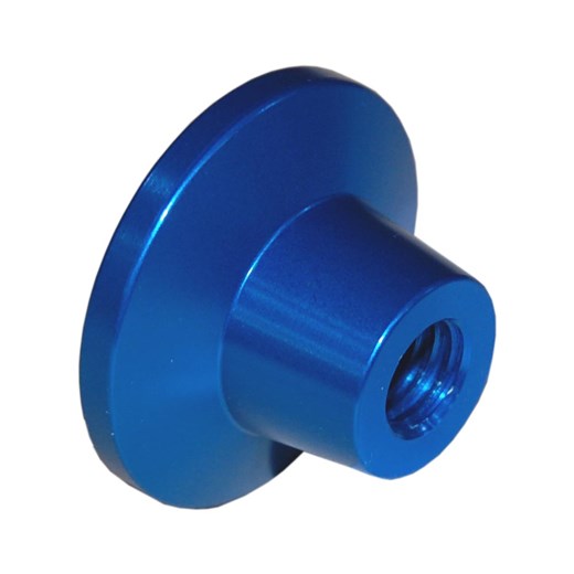 Blue Anodized Aluminum Premium Knob - 3/8"-16 Thread | Full Circle Padding