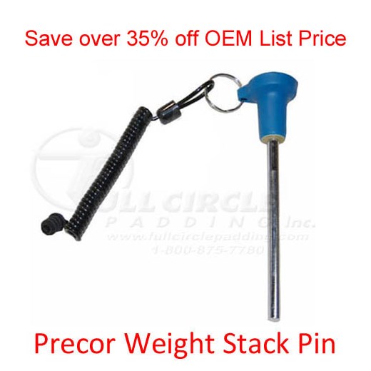 Precor 5" Magnetic Weight Stack Pin IC602 | Full Circle Padding
