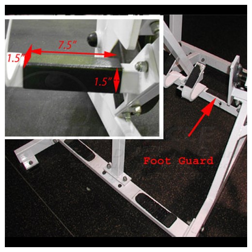 U-Shaped Textured Foot Guard with Double Sided Tape 1.5" + 1.5" + 1.5" x 7.5" | Full Circle Padding