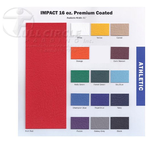 Impact Vinyl Color Chart ImpactColorChart | Full Circle Padding