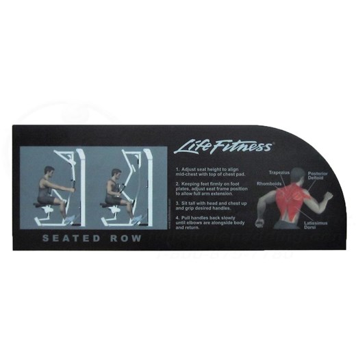 Pro2 Seated Row Placard Decal | Full Circle Padding