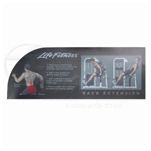 Pro 2 Back Extension Placard Assembly | Full Circle Padding