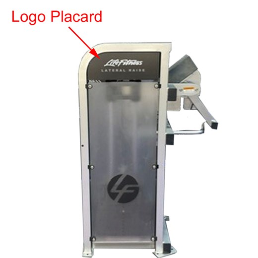 Pro 2 Lateral Raise Logo Placard Assembly | Full Circle Padding