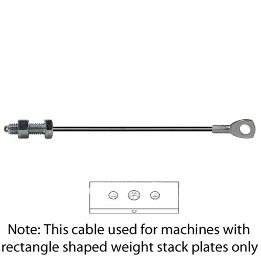 FSLPC Leg Press Weight Stack Cable for Machines with Rectangular Shaped ...