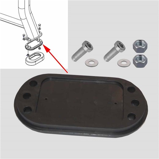 Foot Pad Assembly with Hardware | Full Circle Padding