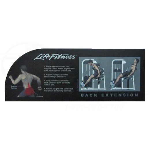 Pro 2 Back Extension Placard Decal | Full Circle Padding