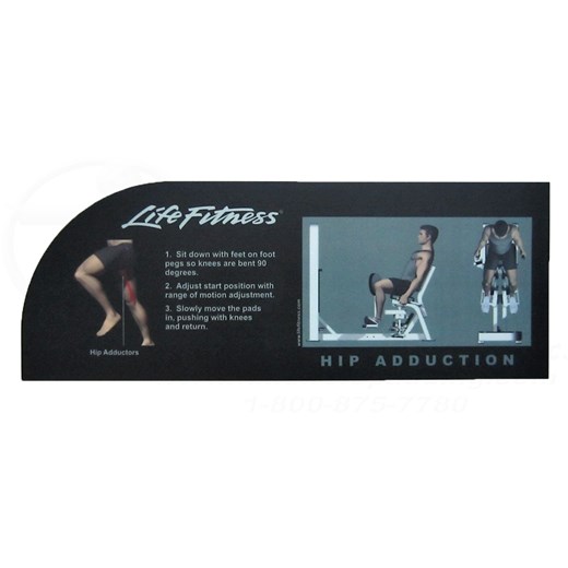 Pro2 Hip Adduction Placard Decal | Full Circle Padding