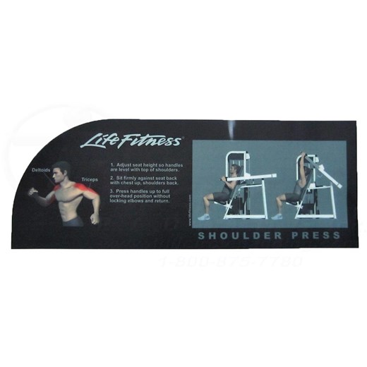 Pro2 Shoulder Press Placard Decal | Full Circle Padding