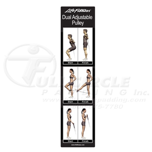 CMDAP Dual Adjustable Pulley Right Side Placard | Full Circle Padding