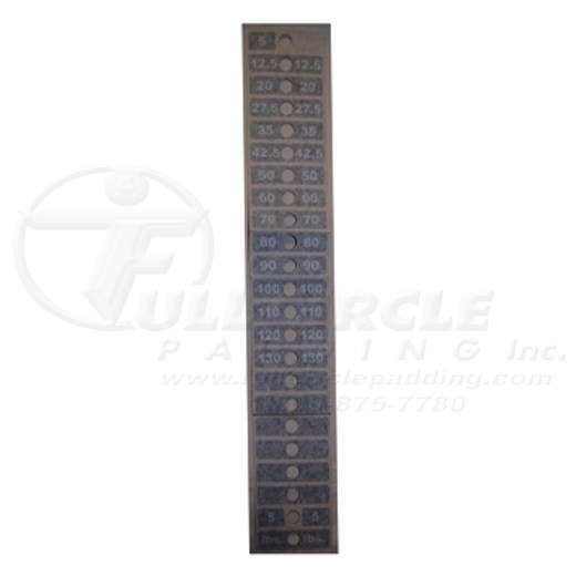 Weight Stack Decals 5 - 50 lb in 7.5 lb Increments 60 - 130 lb in 10 lb Increments | Full Circle ...