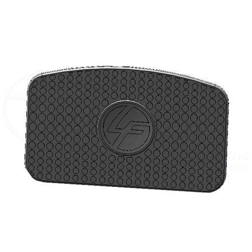 Rubber Covered Foot Plate with Hardware | Full Circle Padding