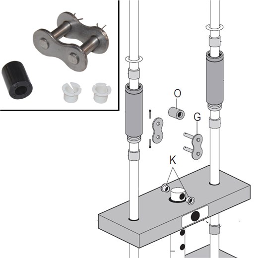 Top Plate Connecting Link and Bushing Assembly | Full Circle Padding
