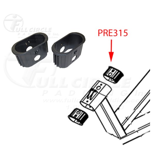 1 Pair Plastic Frame Bushings - Oval Frame | Full Circle Padding