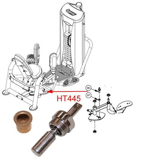 Pop Pin Assembly with Bushing | Full Circle Padding