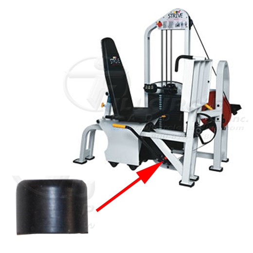 Round Bumper with Threaded Hole STR108 | Full Circle Padding