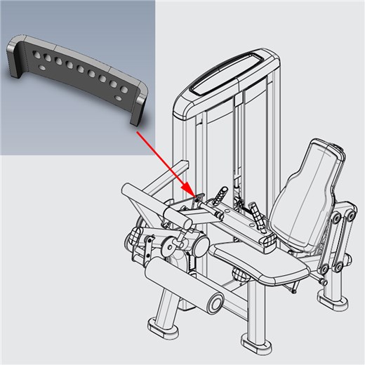 Thigh Pad Adjustment Bracket | Full Circle Padding