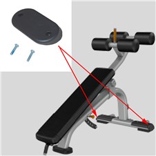 Precor Adjustable Decline Bench DBR0113 | Full Circle Padding