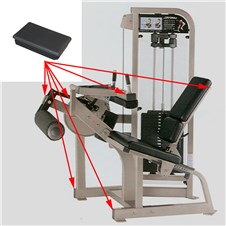 Life Fitness Seated Leg Curl PSSLC, PSSLCSE | Full Circle Padding