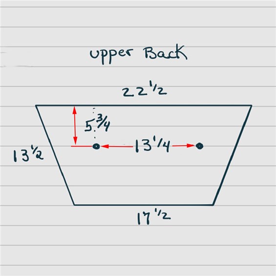 Upper Back Pad BM239 | Full Circle Padding
