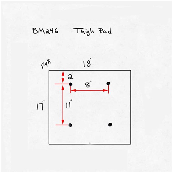 Thigh Pad BM246 | Full Circle Padding